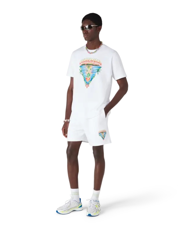 Casablanca Innocence Triangle Sweatshorts - Multicolor