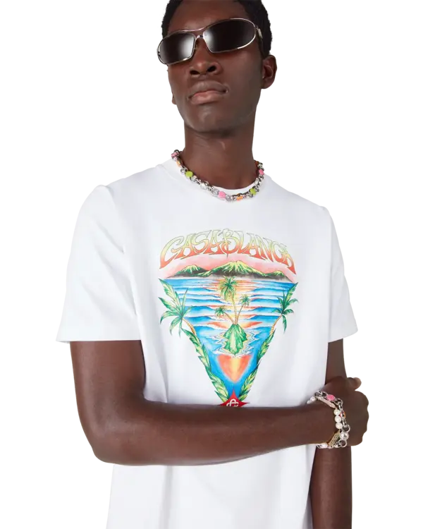 Casablanca Innocence Triangle Short Sleeve T-shirt - Multicolor