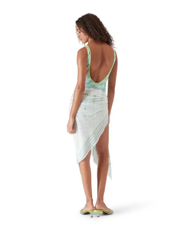 Casablanca Wavy Monogram Swimsuit - Multicolor