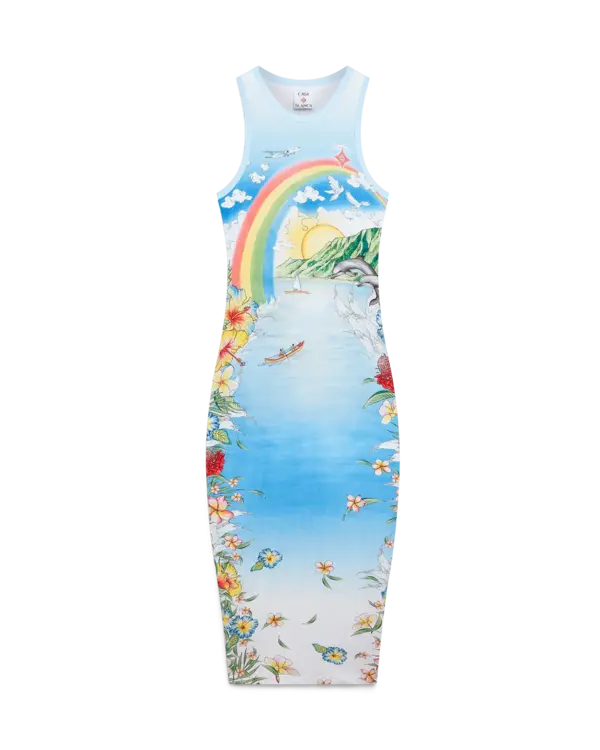 Casablanca Aloha Maxi Dress - Multicolor