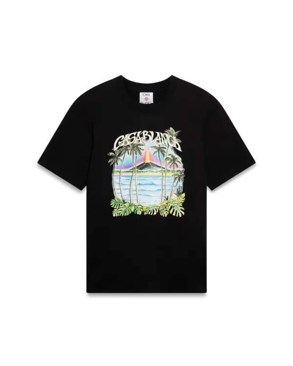 Casablanca Volcano Short Sleeve T-shirt - Multicolor