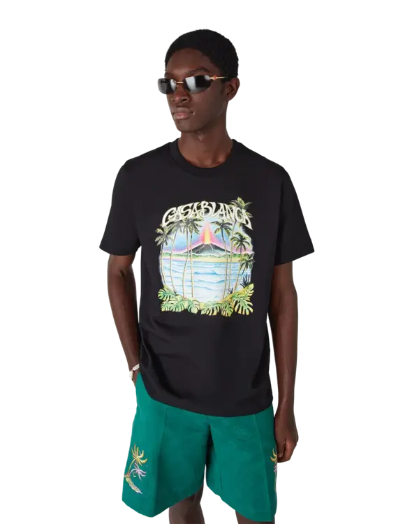 Casablanca Volcano Short Sleeve T-shirt - Multicolor