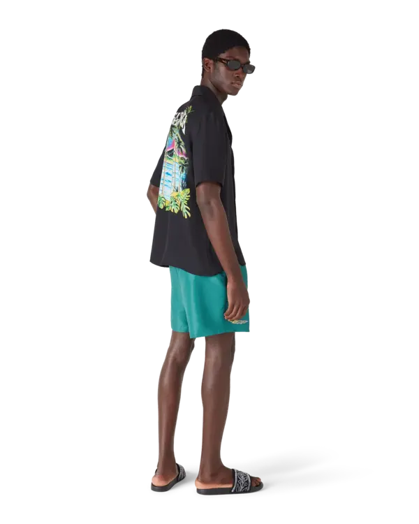 Casablanca Casa Embroidery Swim Shorts - Multicolor