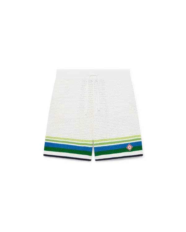 Casablanca Stripe Knitted Shorts - Multicolor