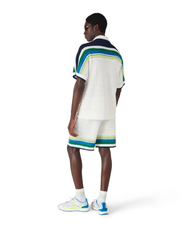 Casablanca Stripe Knitted Shorts - Multicolor