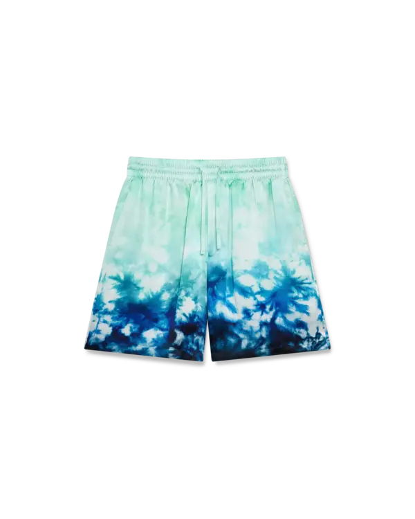 Casablanca Surf Lotus Silk Shorts - Multicolor