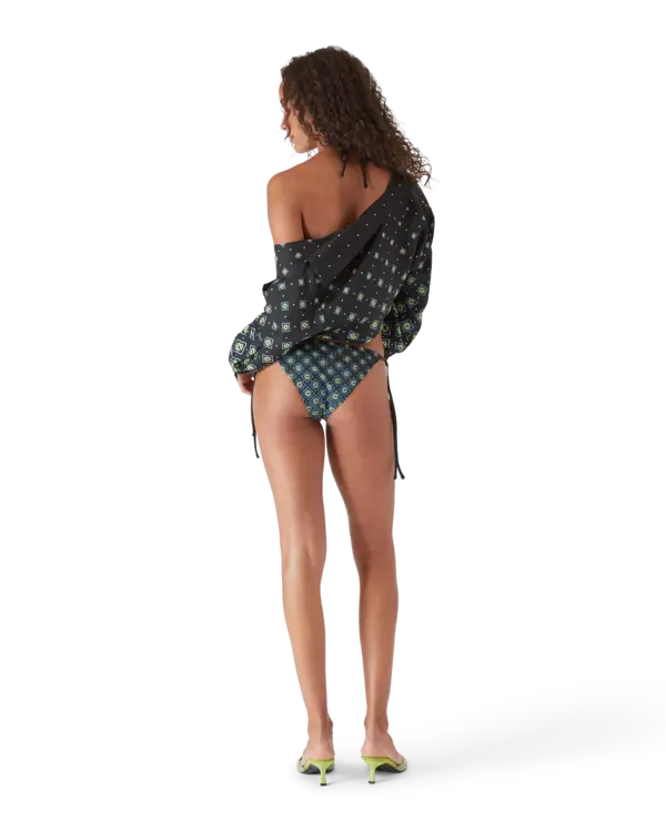 Casablanca Degrade Monogram Bikini Bottom - Black