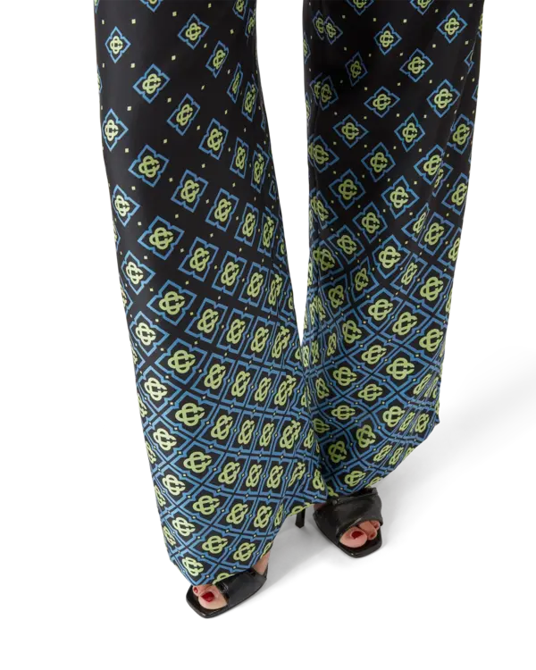 Casablanca Degrade Monogram Silk Trousers