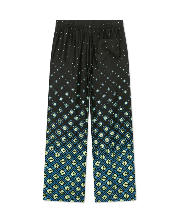Casablanca Degrade Monogram Silk Trousers