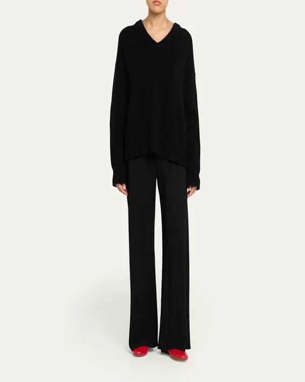 Vince Ori Leather Ballet Flats