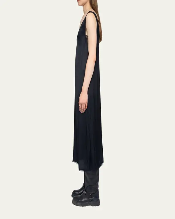 Zadig&Voltaire Renzo Satin Slip Dress - Black