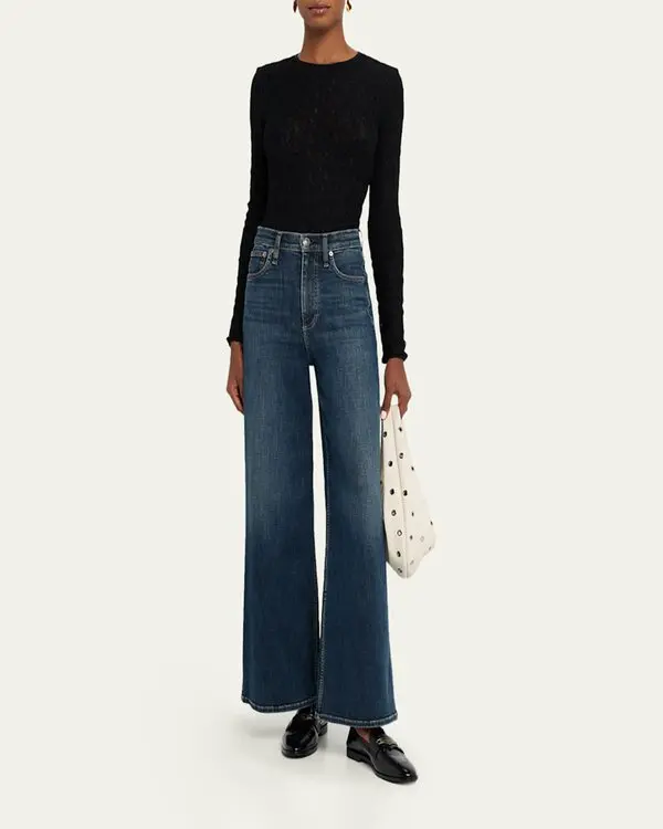 Rag & Bone Ellie Lace Long-sleeve Top