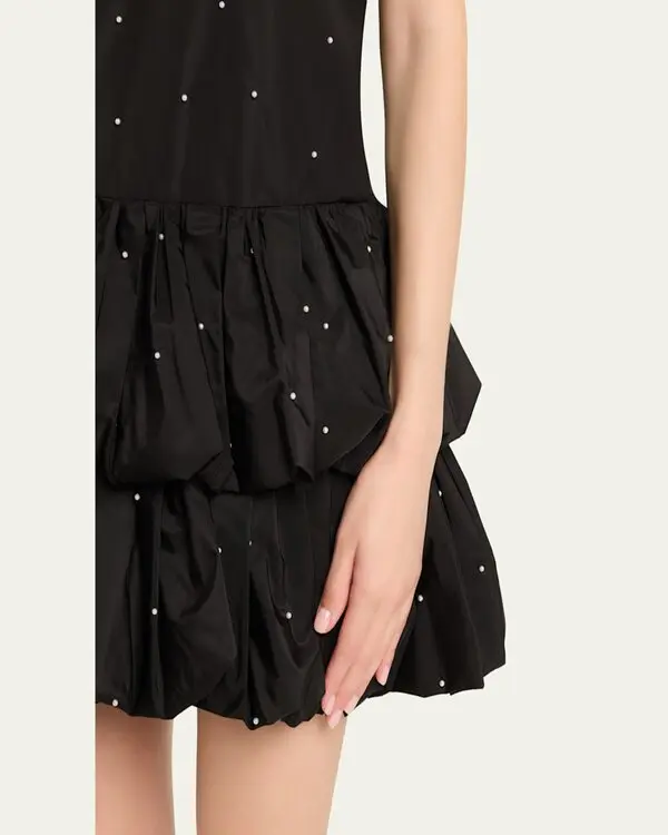 Sea Alberta Embellished Bubble-hem Mini Dress