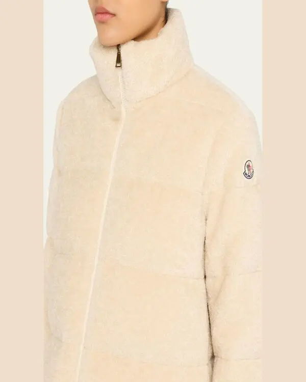 Moncler Cedra Teddy Short Down Jacket