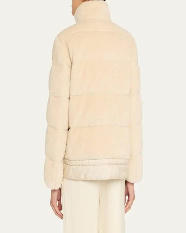 Moncler Cedra Teddy Short Down Jacket
