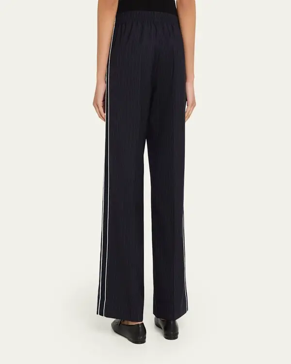 WE-AR4 Pinstripe Straight-leg Trousers