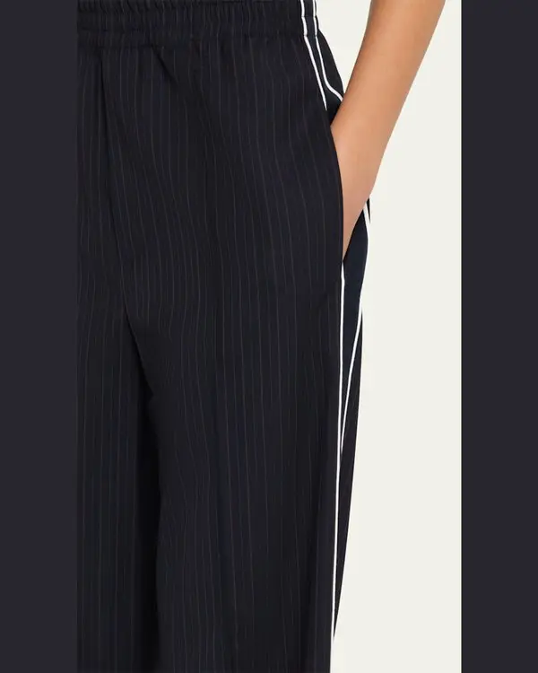WE-AR4 Pinstripe Straight-leg Trousers