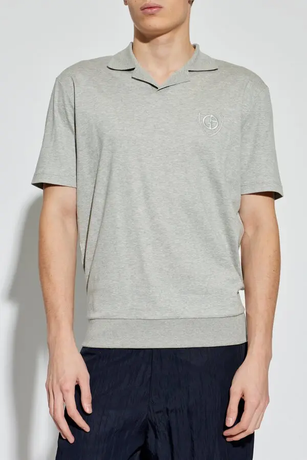 Giorgio Armani Polo With Embroidered Logo