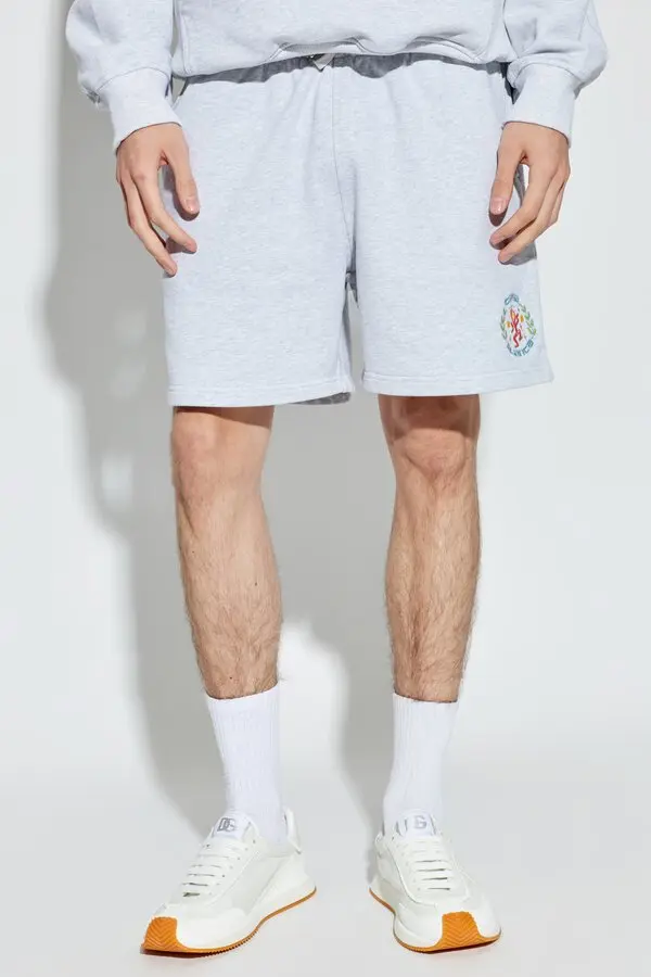 Casablanca Embroidered Logo Shorts