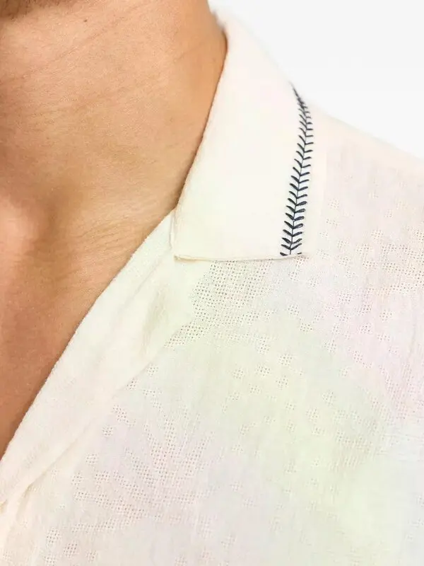 Orlebar Brown Maitan Embroidered Shirt - White