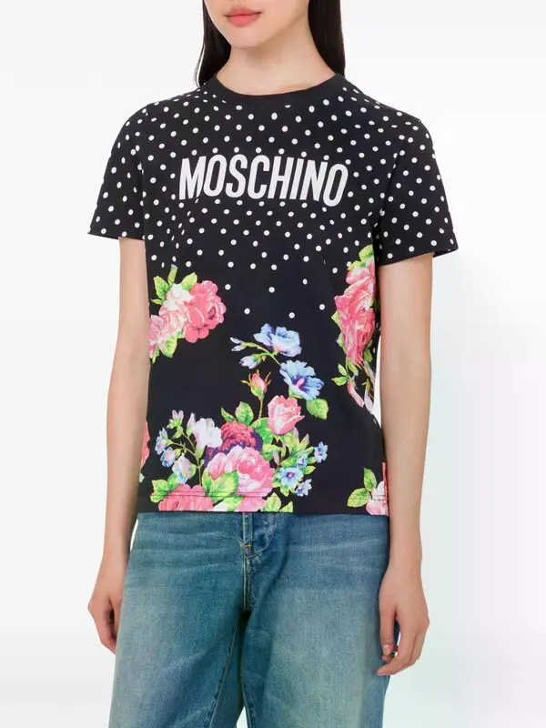 Moschino Printed Organic Cotton Jersey T-shirt