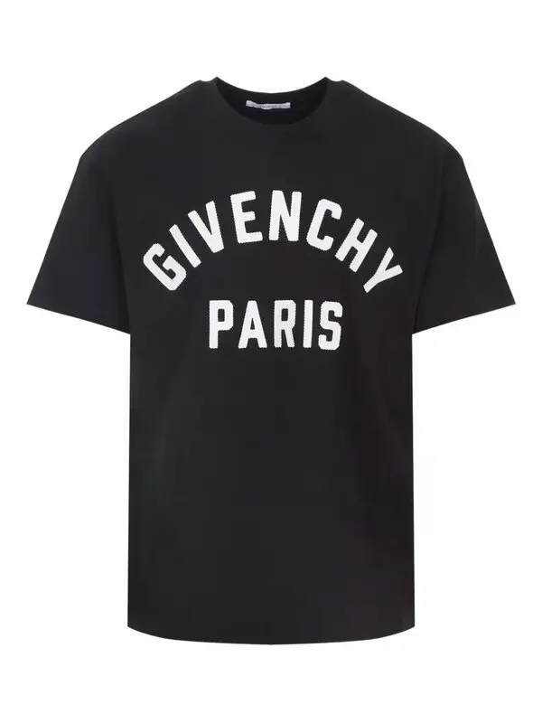 Givenchy Logo-embroidered T-shirt - Black