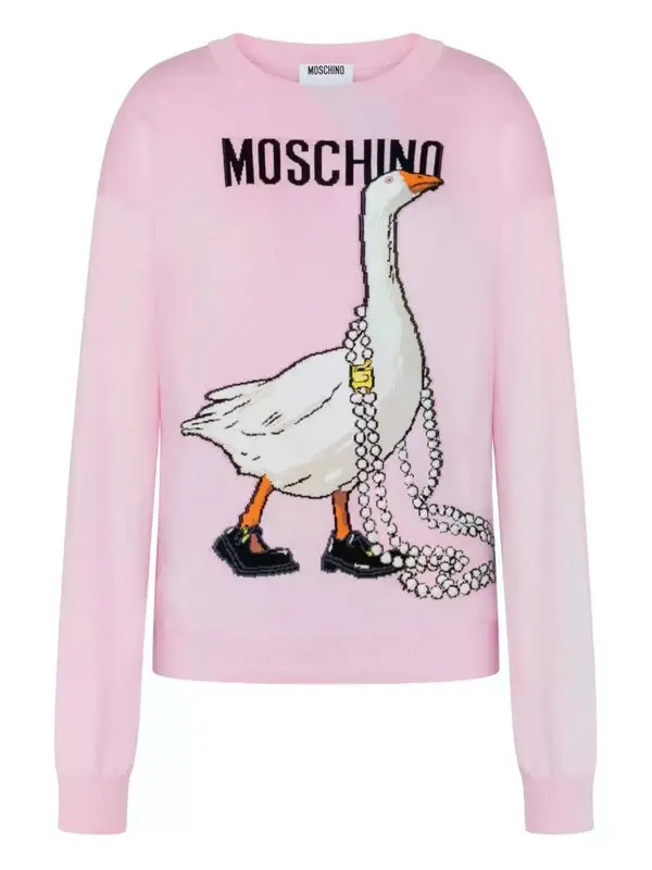 Moschino Crew-neck Sweater - Pink