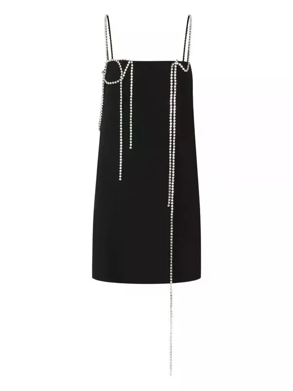 Moschino Embellished-straps Mini Dress - Black