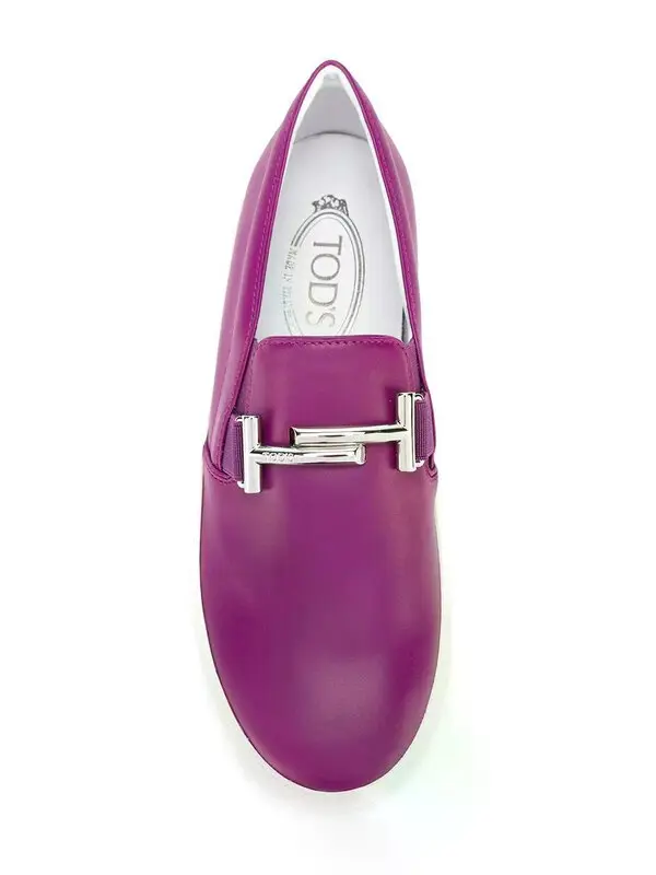 TOD'S Metallic Detailing Slip-on Sneakers