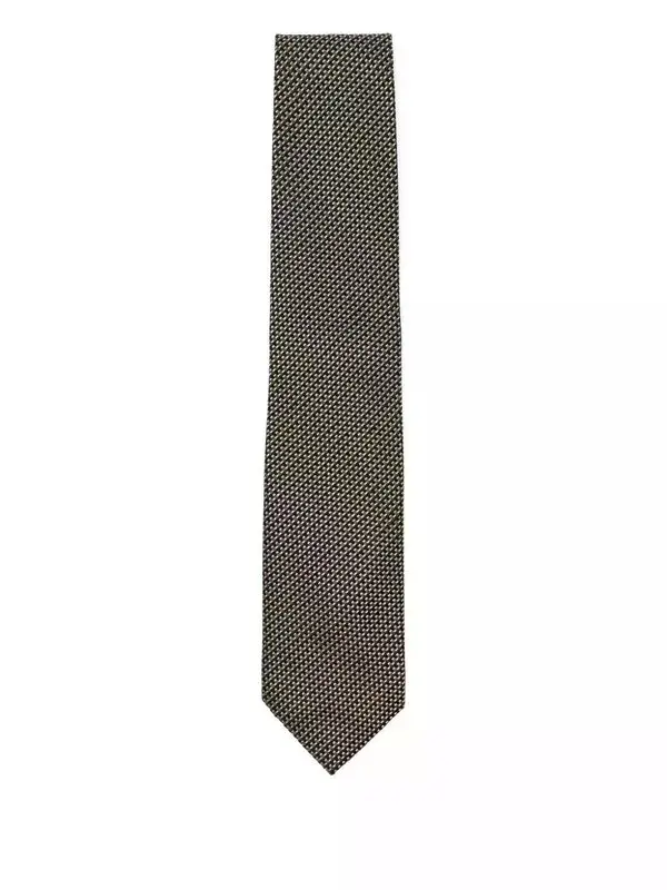 TOM FORD Patterned Neck Tie - Green