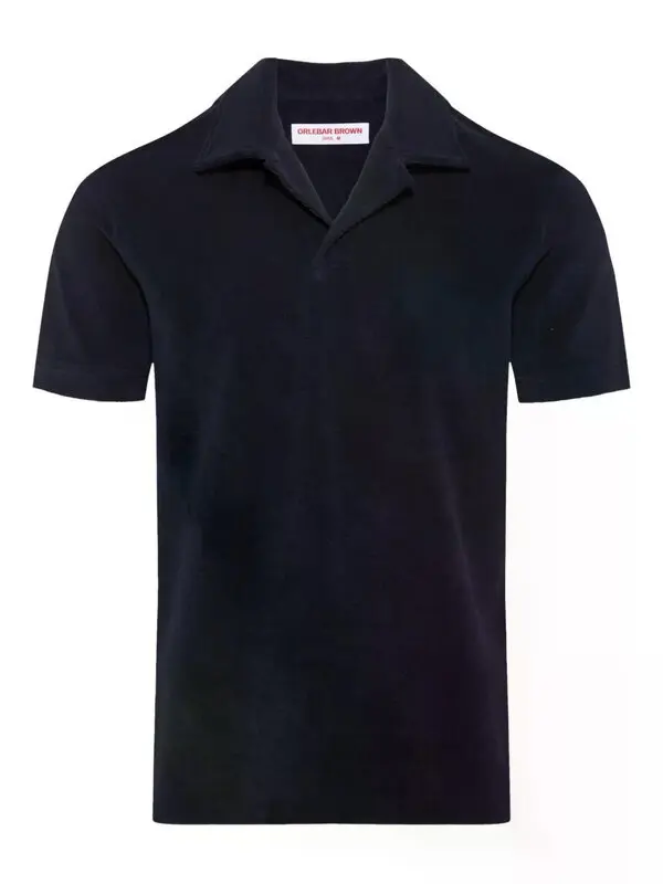 Orlebar Brown Terry Resort Polo-collar Top - Blue