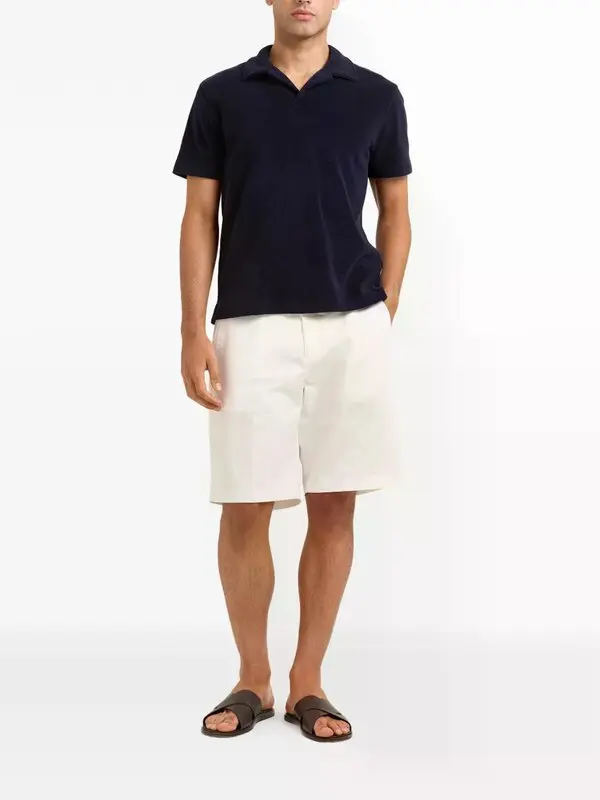 Orlebar Brown Terry Resort Polo-collar Top - Blue
