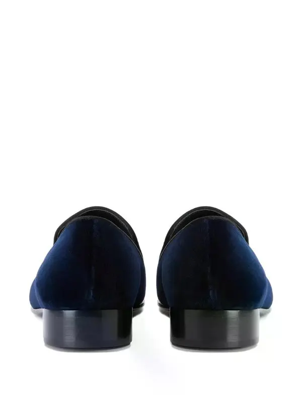 GIUSEPPE ZANOTTI Terence Embroidered Loafers - Blue