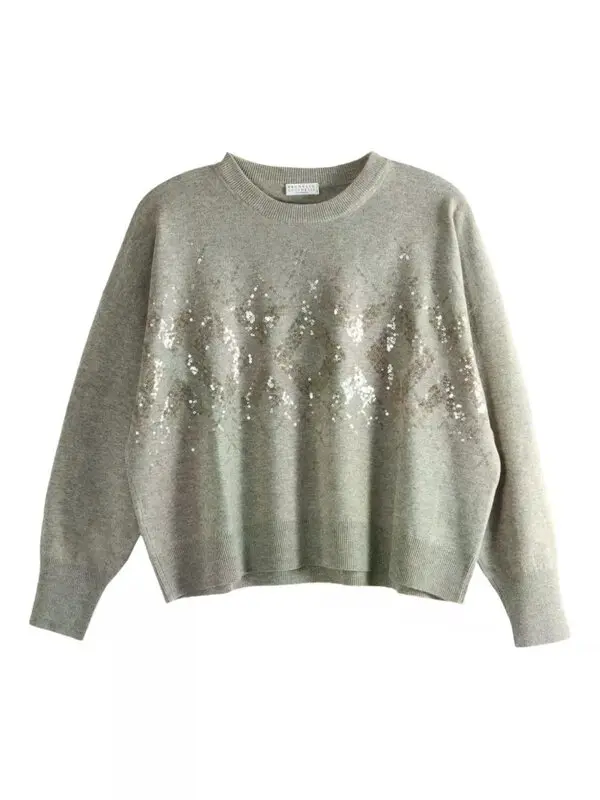 Brunello Cucinelli Sequin-embellished Sweater