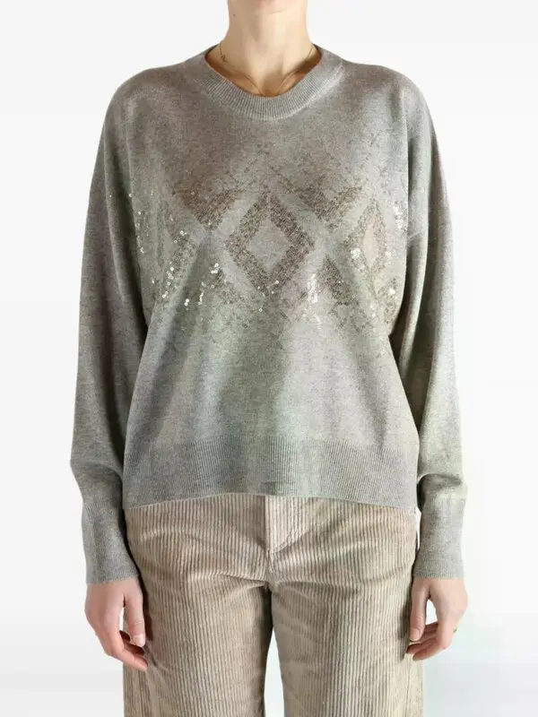 Brunello Cucinelli Sequin-embellished Sweater
