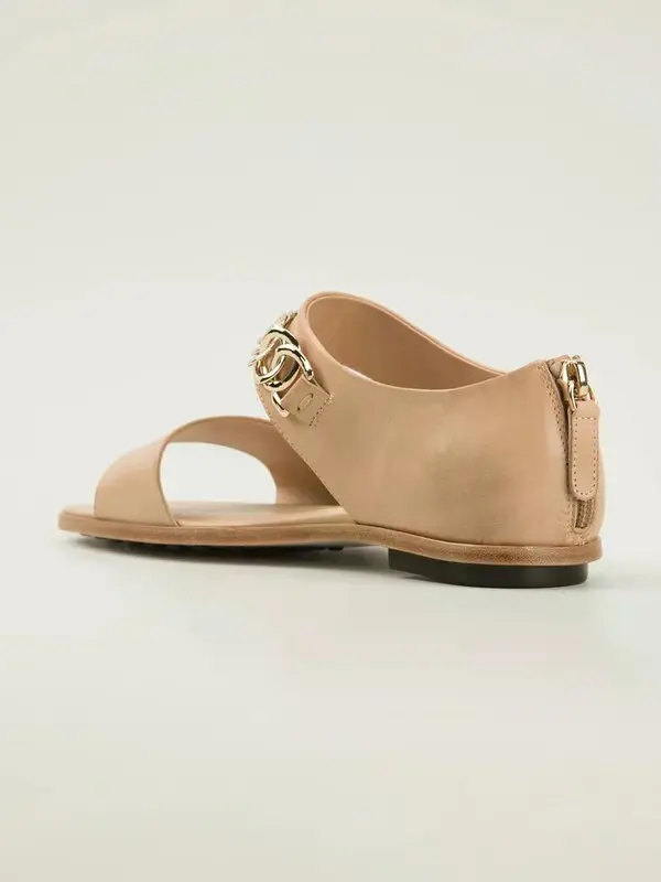 TOD'S Chain Trim Sandals