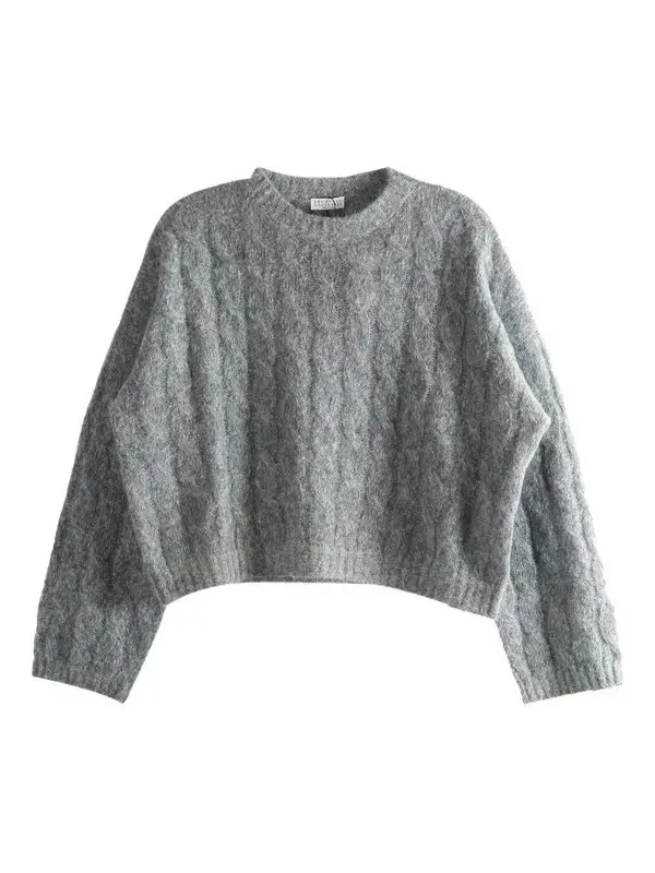 Brunello Cucinelli Cable-knit Sweater - Blue