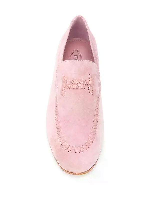 TOD'S Woven Logo Loafers