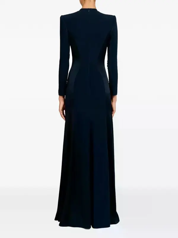blue dress for baby girl Yasmin Embellished Long Sleeve Maxi Dress in Blue main image 1