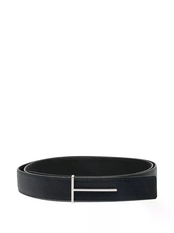 TOM FORD Leather Reversible Belt - Blue