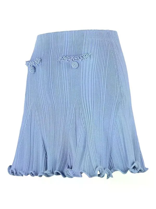SELF-PORTRAIT Flared-hem Mini Skirt