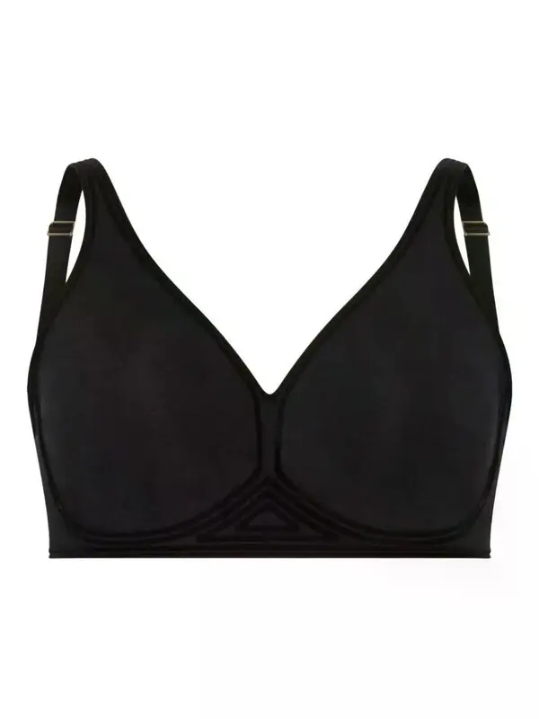 Wolford Panelled Bra - Black