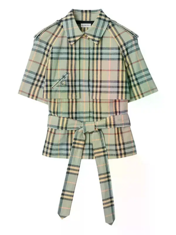 Burberry Checked Belted Shirt