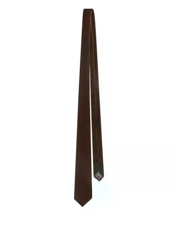 Emporio Armani Velvet Tie - Brown