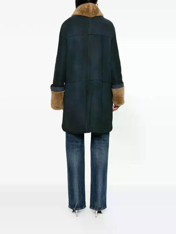 ROMEO GIGLI 1990s Buttoned Coat - Blue