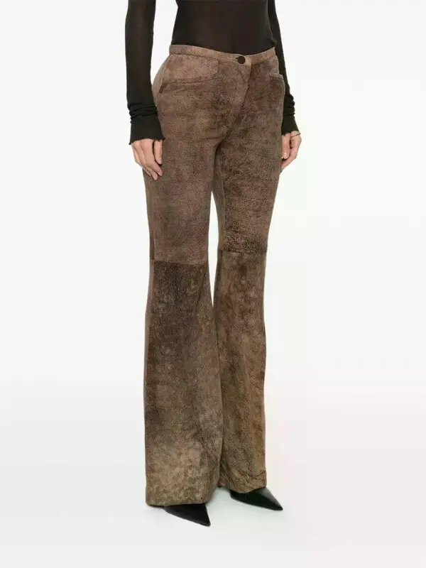 ROMEO GIGLI 1990s Suede Trousers