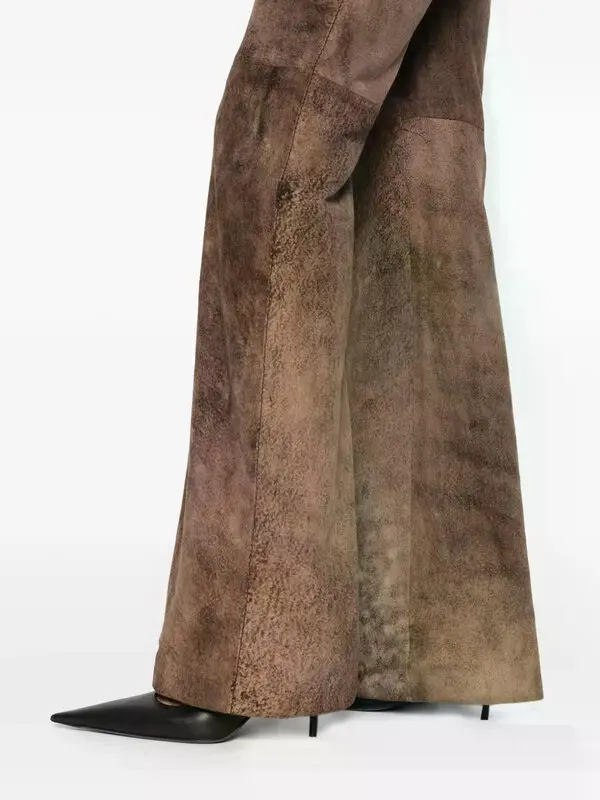 ROMEO GIGLI 1990s Suede Trousers