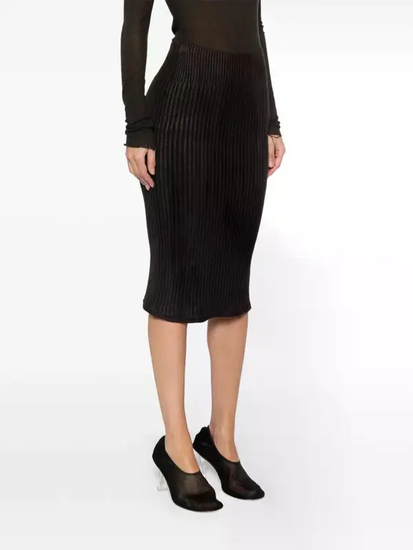 Gianfranco Ferre 1990s Ribbed Knit Skirt