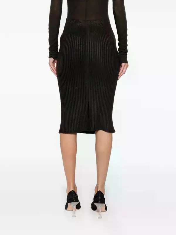 Gianfranco Ferre 1990s Ribbed Knit Skirt