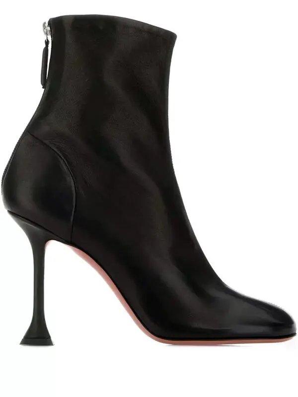 Amina Muaddi 95mm Iris Leather Boots